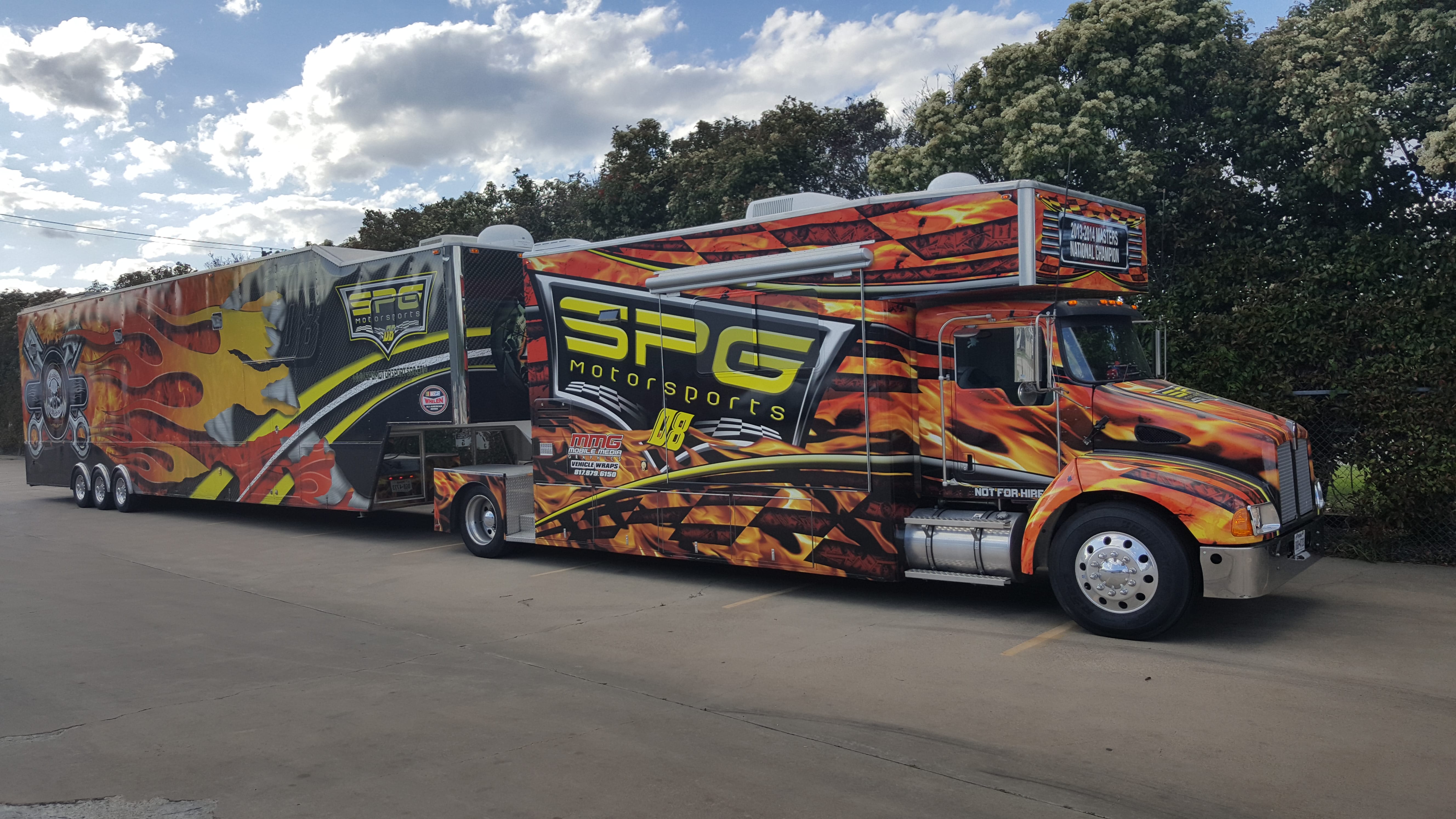 SPG Motorsports Hauler | Mobile Media Graphics