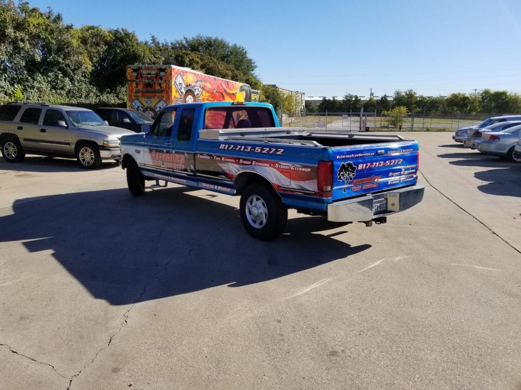 Veteran’s Lawn Service Truck Graphics – Mobile Media Graphics