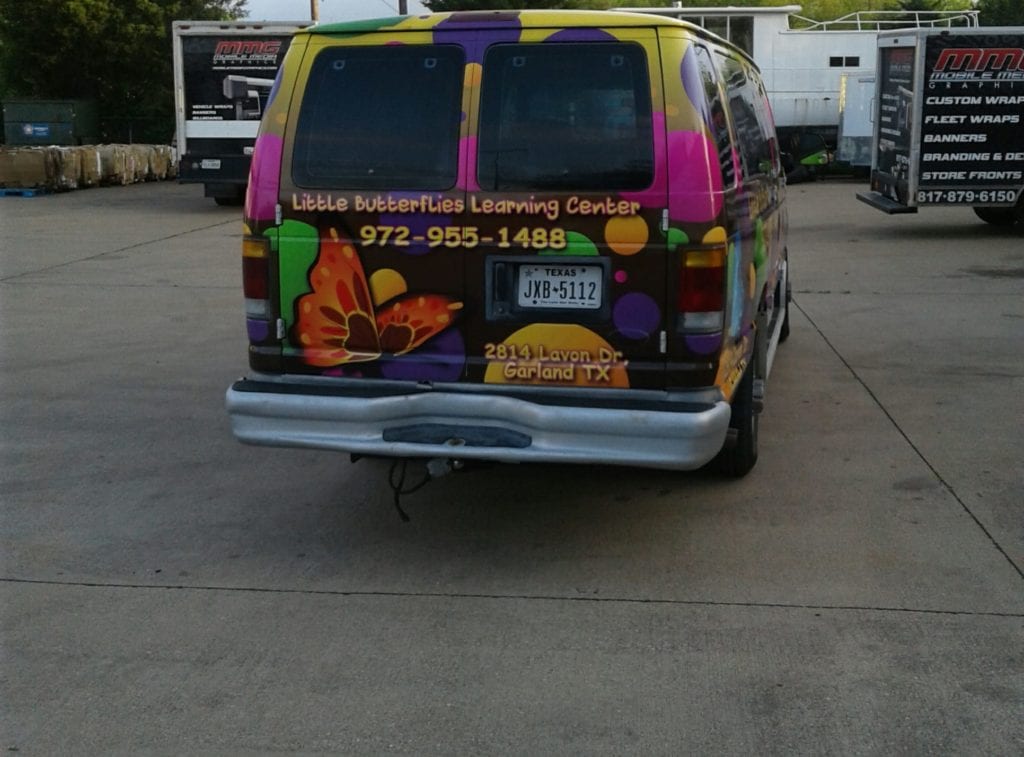 Little Butterflies Learning Center Van Wrap – Mobile Media Graphics
