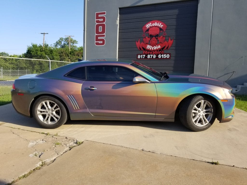 3M Gloss Flip Psychedelic Camaro Car Wrap – Mobile Media Graphics