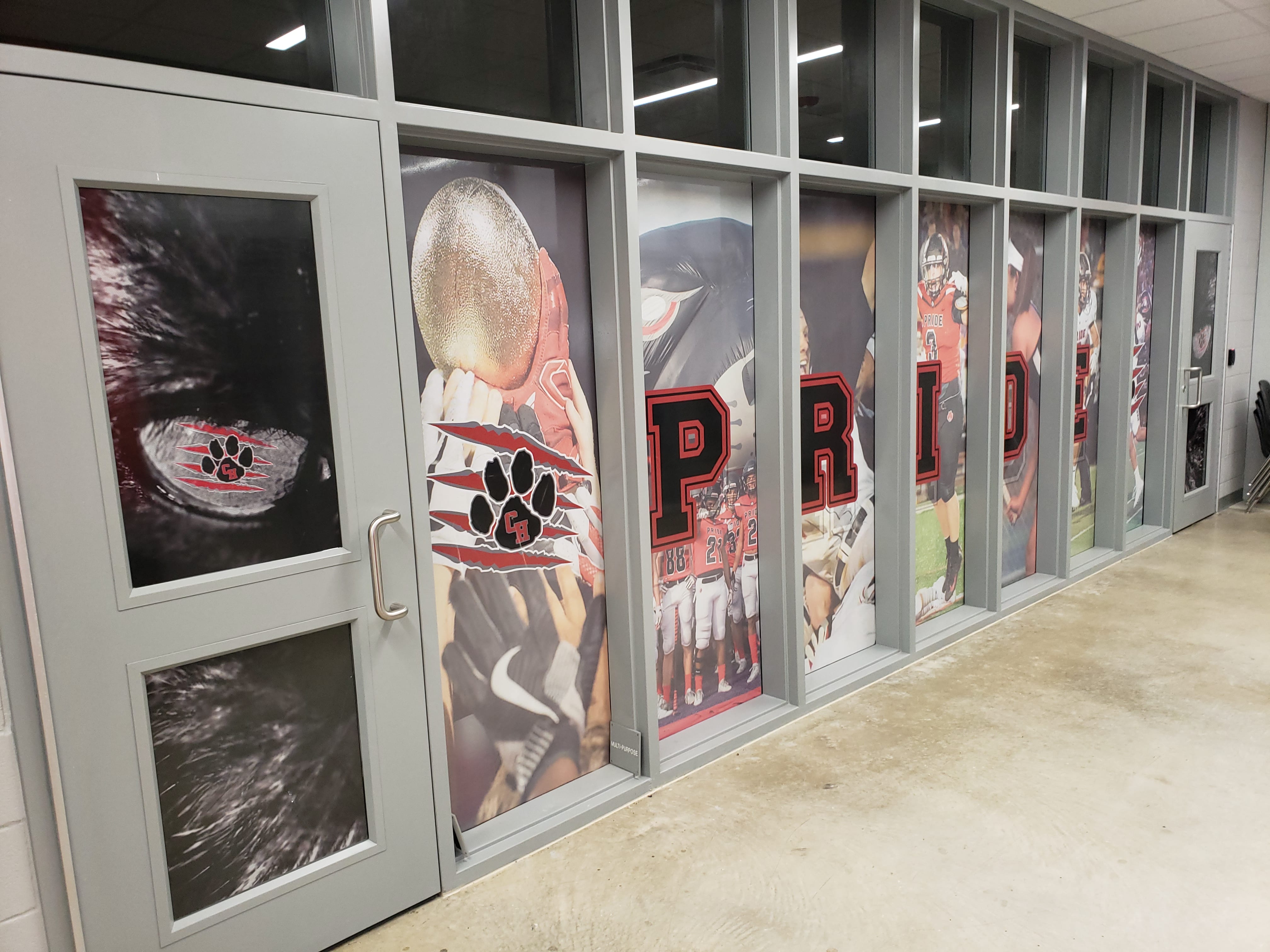 Colleyville High School Window Graphics | Mobile Media Graphics