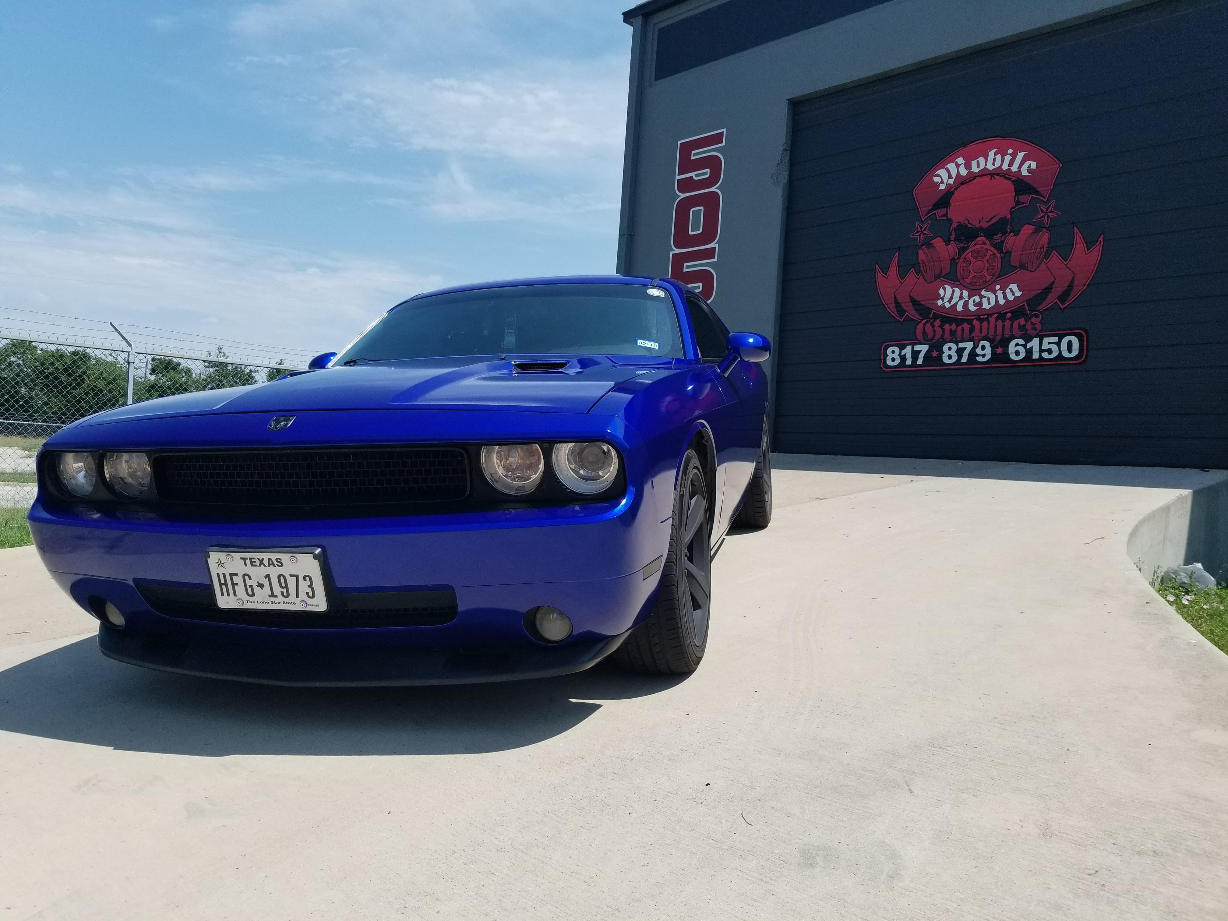 3M Gloss Blue Raspberry Car Wrap | Mobile Media Graphics